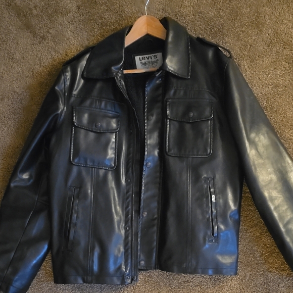 Levi's | Jackets & Coats | Levis Sleek Black Faux Leather Jacket | Poshmark